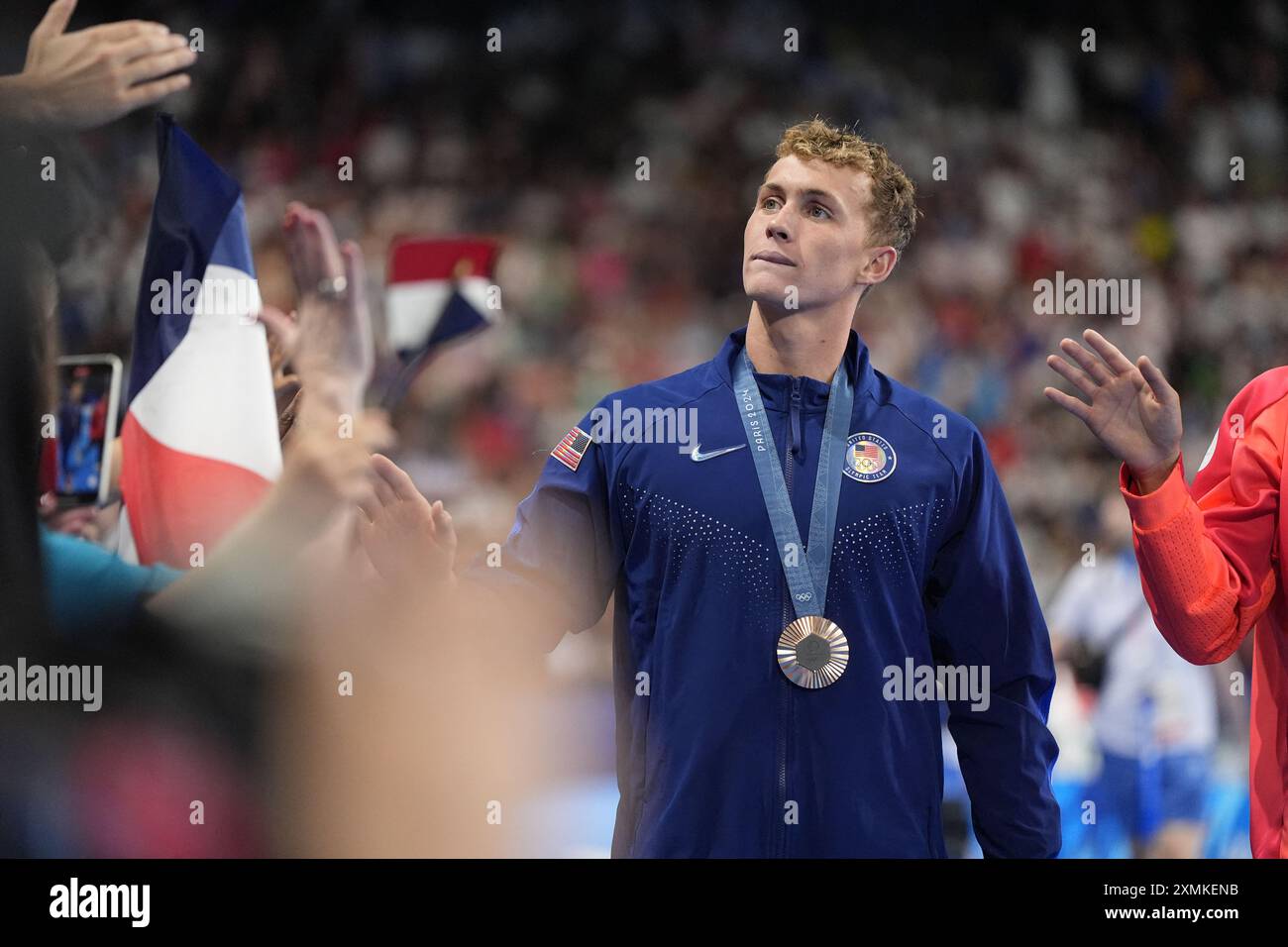 Paris, France. 28th July, 2024. Carson Foster of Team USA with his ...