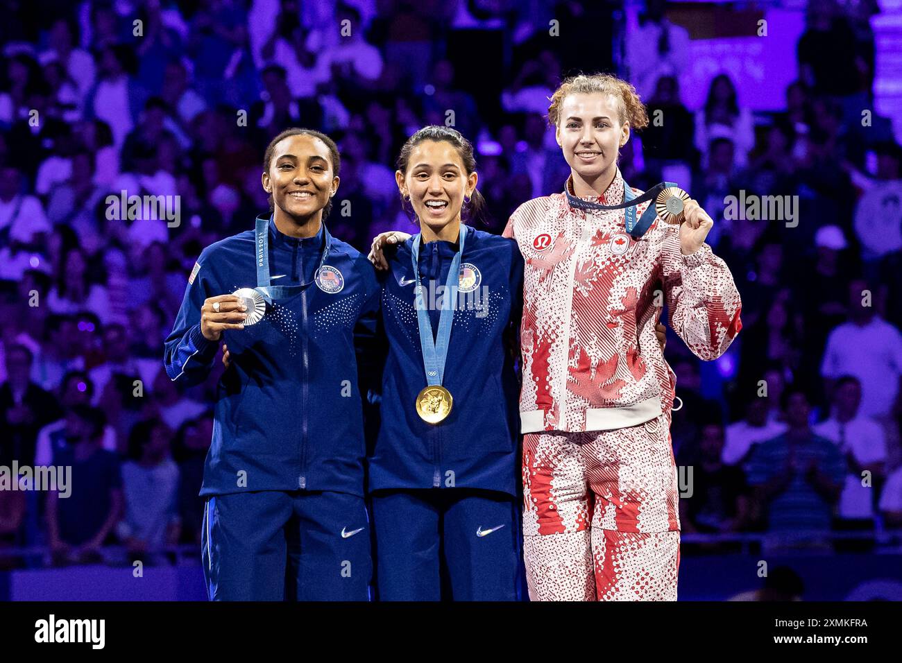 FRA, Olympische Spiele Paris 2024, Fechten, Fencing 28.07.2024 Florett ...