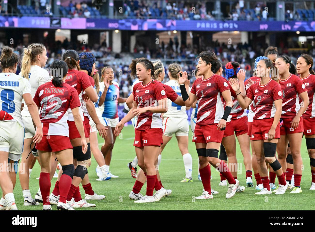 Japan Team (JPG), France vs Japan, Rugby Sevens Women's Pool C at Stade ...