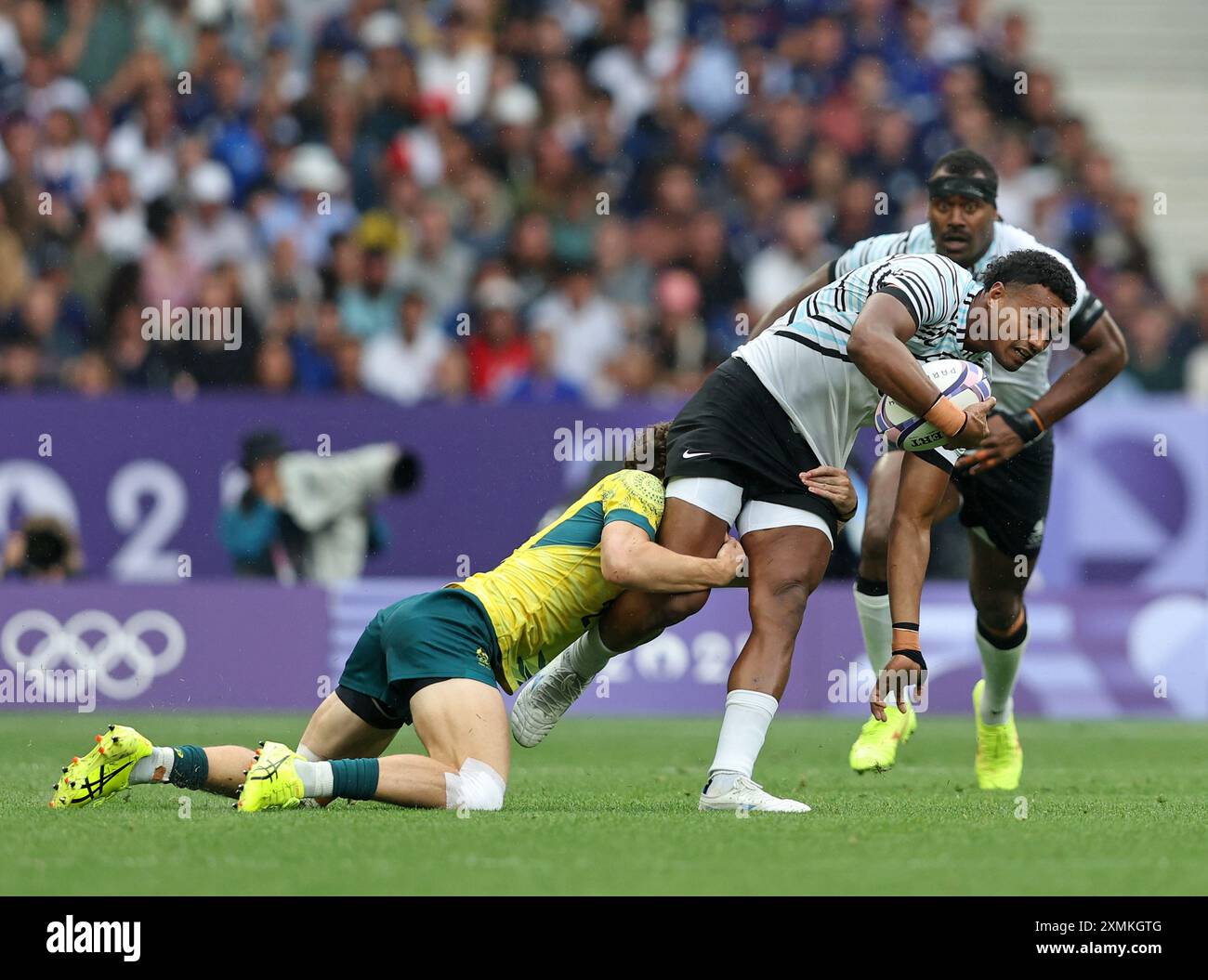 PARIS, FRANCE - JULY 27: Jerry Tuwai of Team Fiji in action during Men ...