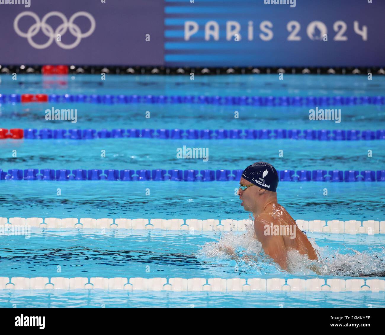 Paris, Ile de France, France. 28th July, 2024. Leon Marchand (France ...