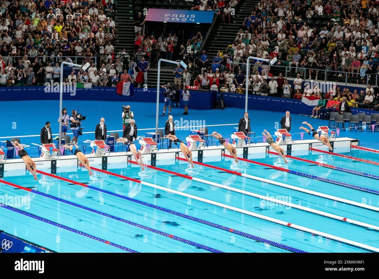 Paris, Ile de France, France. 28th July, 2024. Start of the Swimming ...
