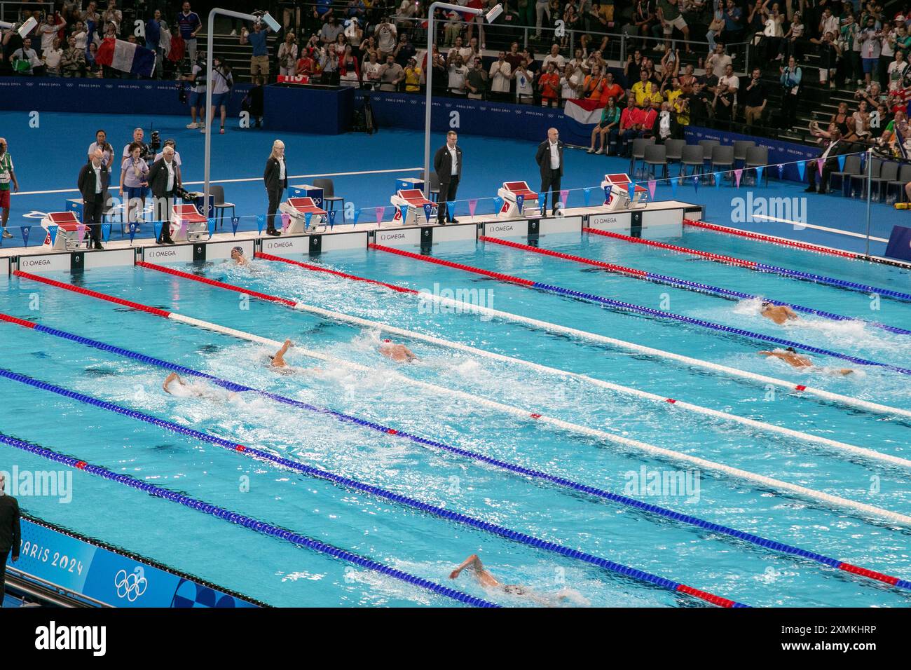 Paris, Ile de France, France. 28th July, 2024. Swimmer LEON MARCHAND ...