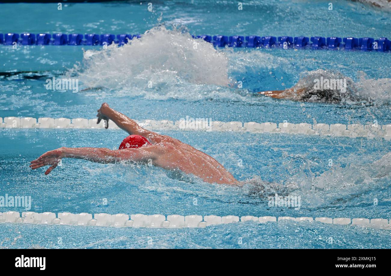 28th July 2024; Paris Olympic Games, Paris, France, Day 3; Swimming ...