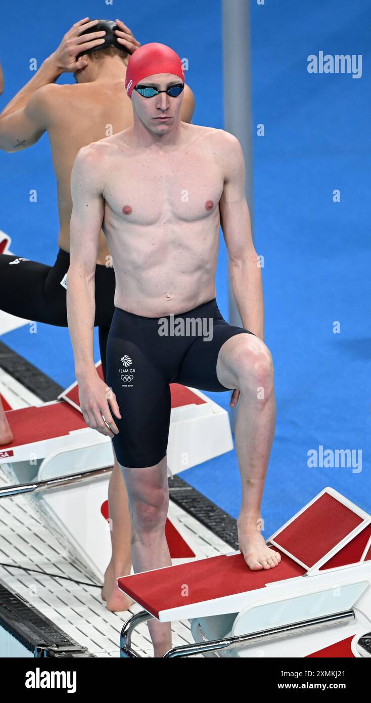 28th July 2024; Paris Olympic Games, Paris, France, Day 3; Swimming ...