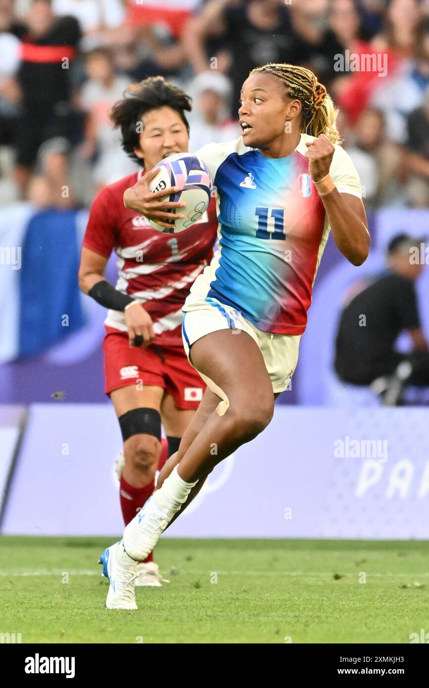 JASON Ian (FRA), France vs Japan, Rugby Sevens Women's Pool C at Stade ...