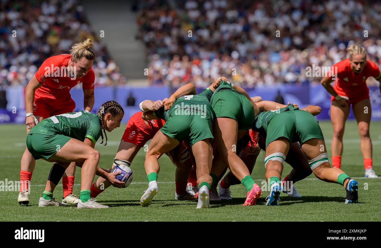 Paris, Ile de France, France. 28th July, 2024. Team Ireland (IRL) plays ...