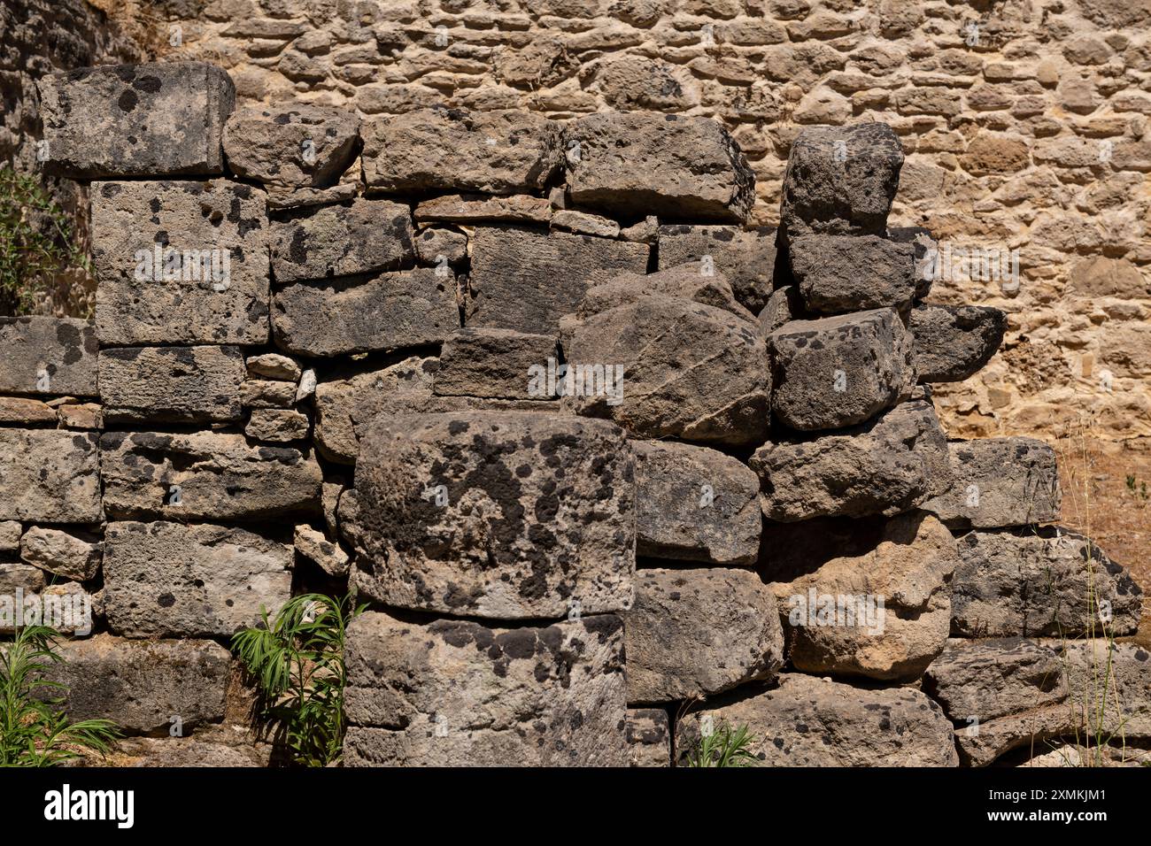 Ancient greek stone wall texture background Stock Photo - Alamy