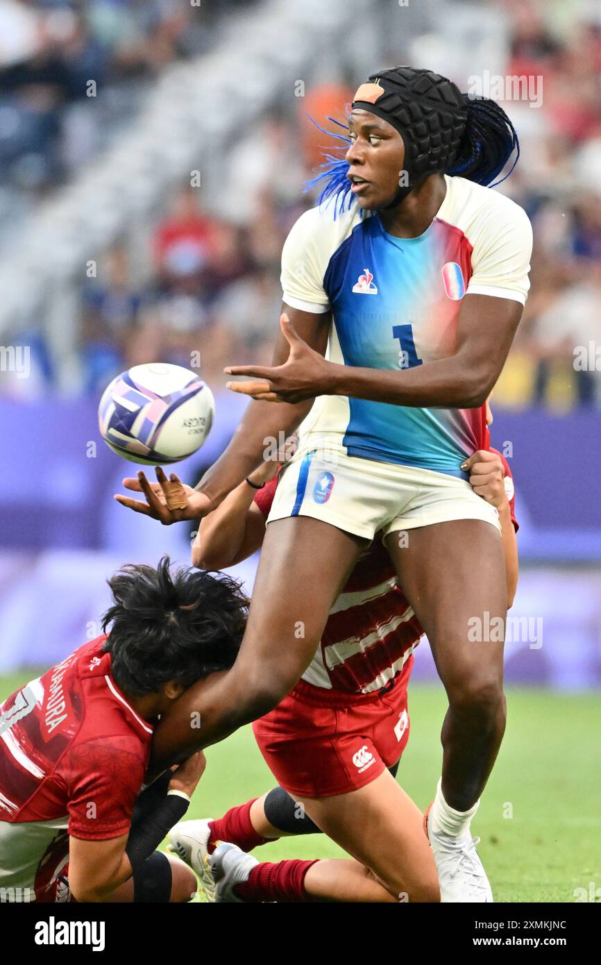 OKEMBA Seraphine (FRA), France vs Japan, Rugby Sevens Women's Pool C at ...