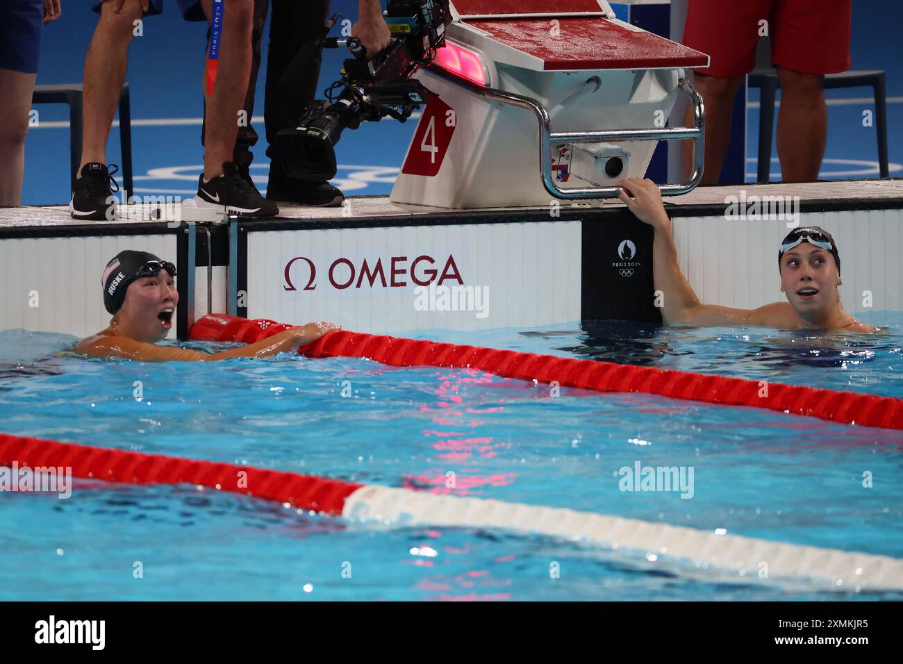 Paris, Ile de France, France. 28th July, 2024. Torri Huske (USA) and ...