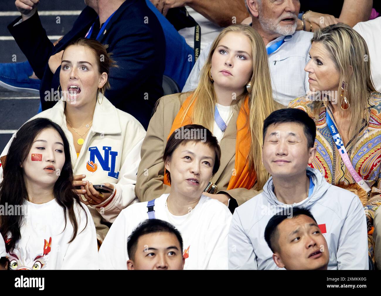 PARIS - Princess Alexia, Princess Amalia and Queen Maxima during the ...