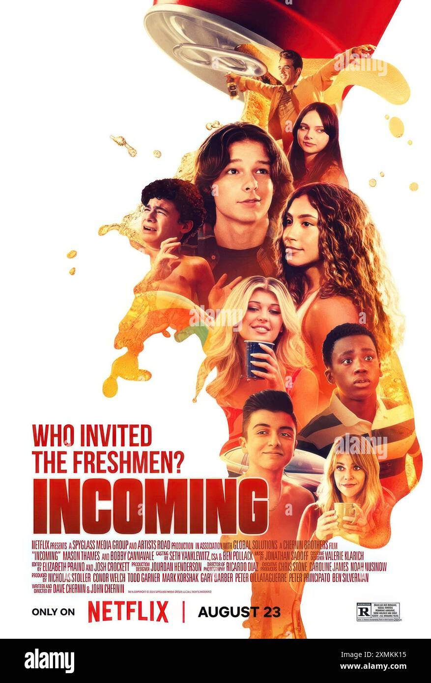 INCOMING, US poster, from top: Bobby Cannavale, Ali Gallo, Mason Thames ...
