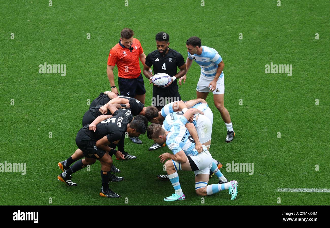PARIS, FRANCE - JULY 27: Akuila Rokolisoa of New Zealand during the Men ...
