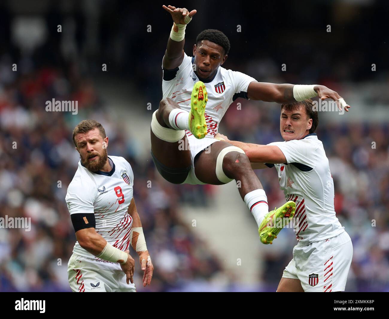 PARIS, FRANCE - JULY 27: Aaron Cummings of Team United States in action ...