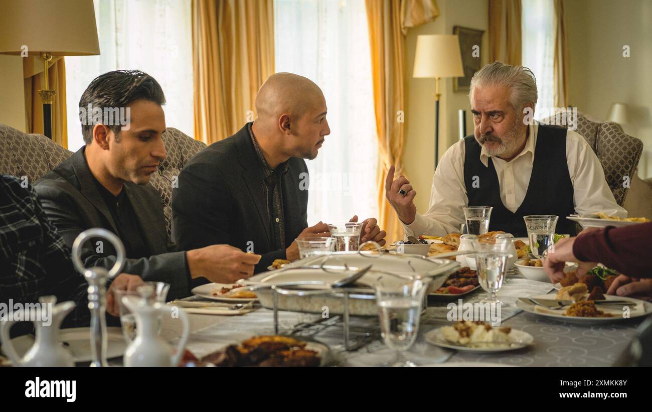 RHEINGOLD, Emilio Sakraya (center), Ugur Yucel (right), 2022. ph ...