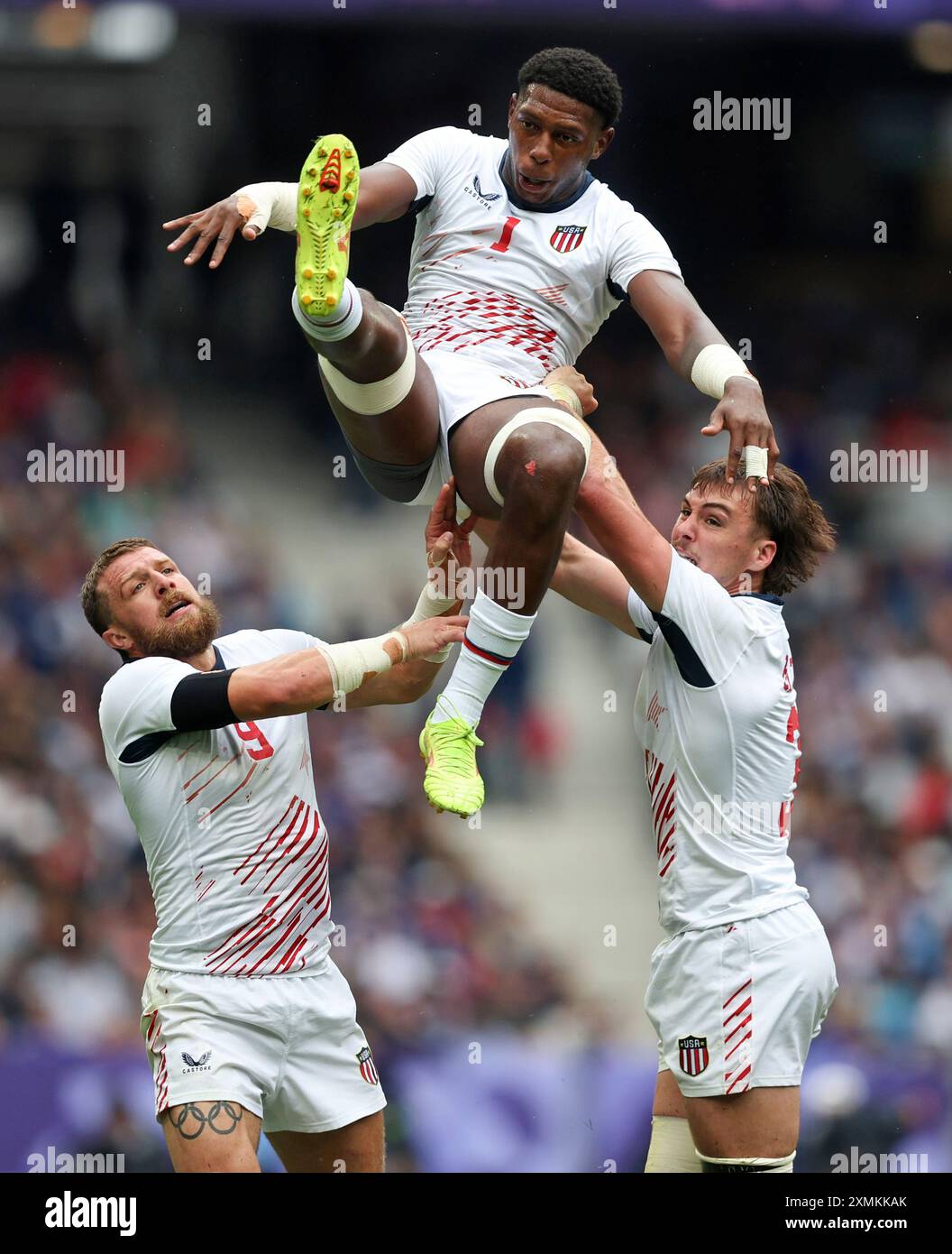 PARIS, FRANCE - JULY 27: Aaron Cummings of Team United States in action ...