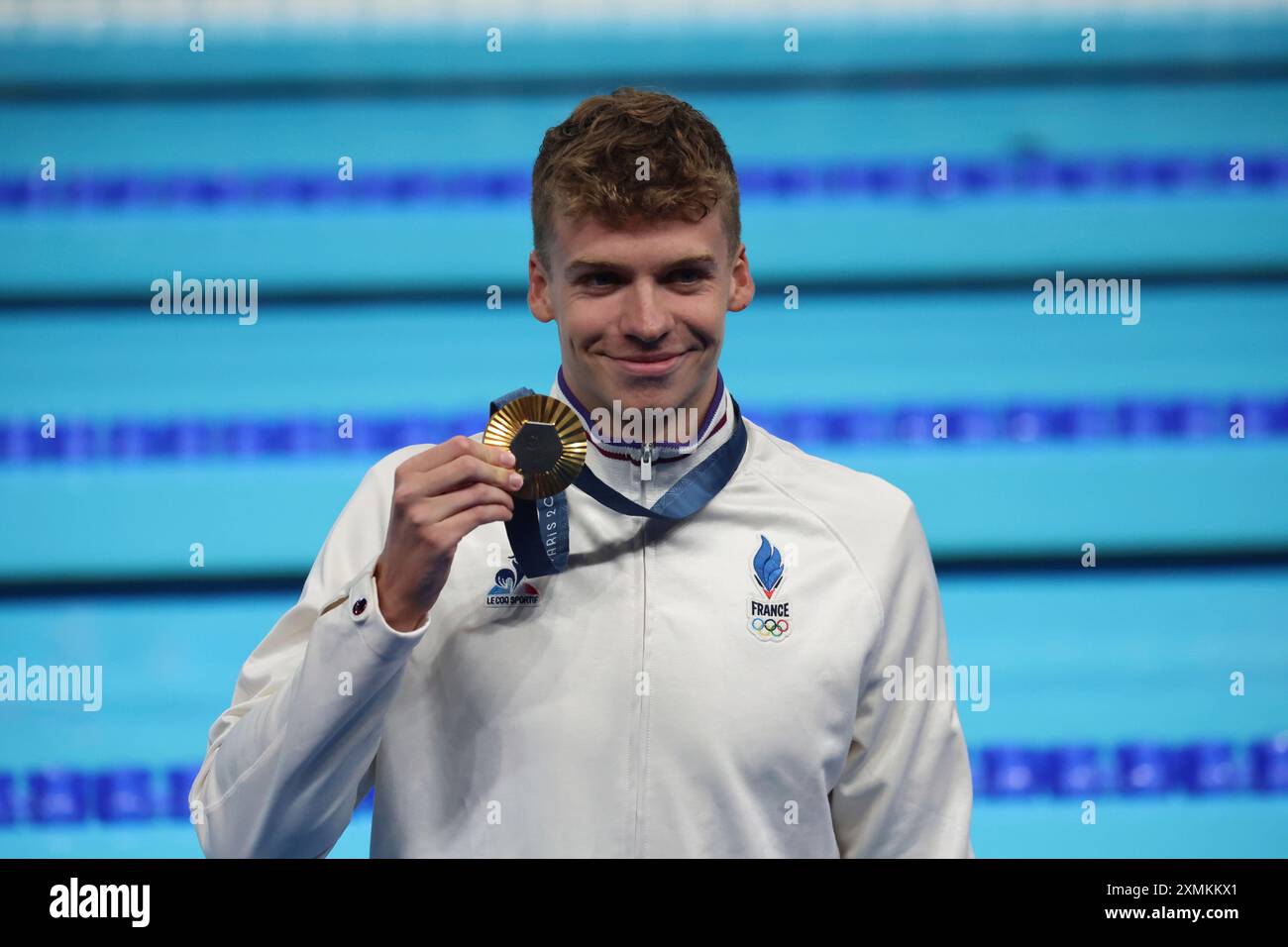 July 28, 2024, Paris, Ile de France, France: Leon Marchand (France) in ...