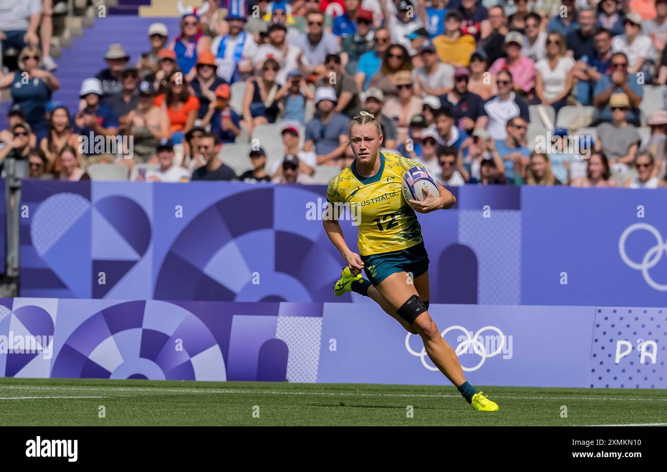 Paris, Ile de France, France. 28th July, 2024. Australia forward ...