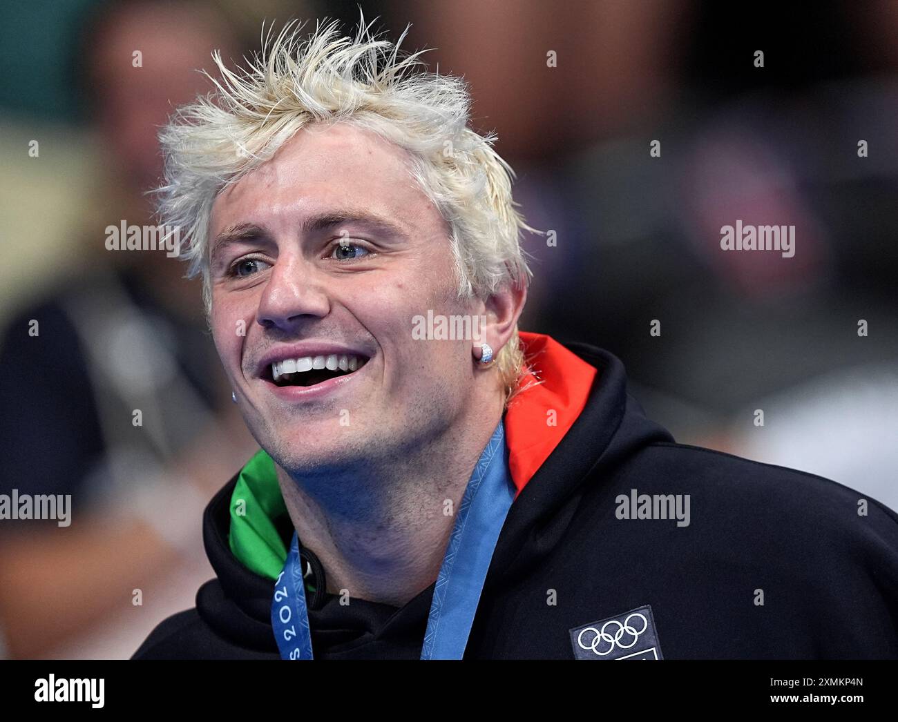Paris, France. 28th July, 2024. Gold medalist Nicolo Martinenghi of ...