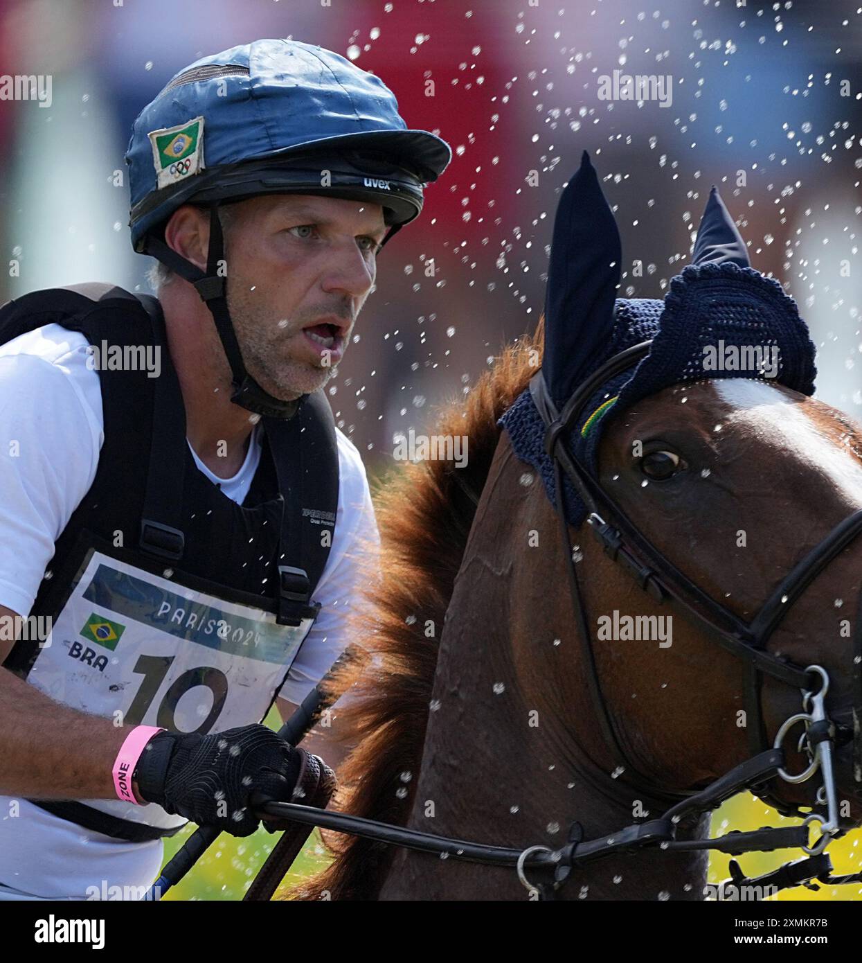 Versailles, France. 28th July, 2024. Carlos Parro of Brazil competes ...