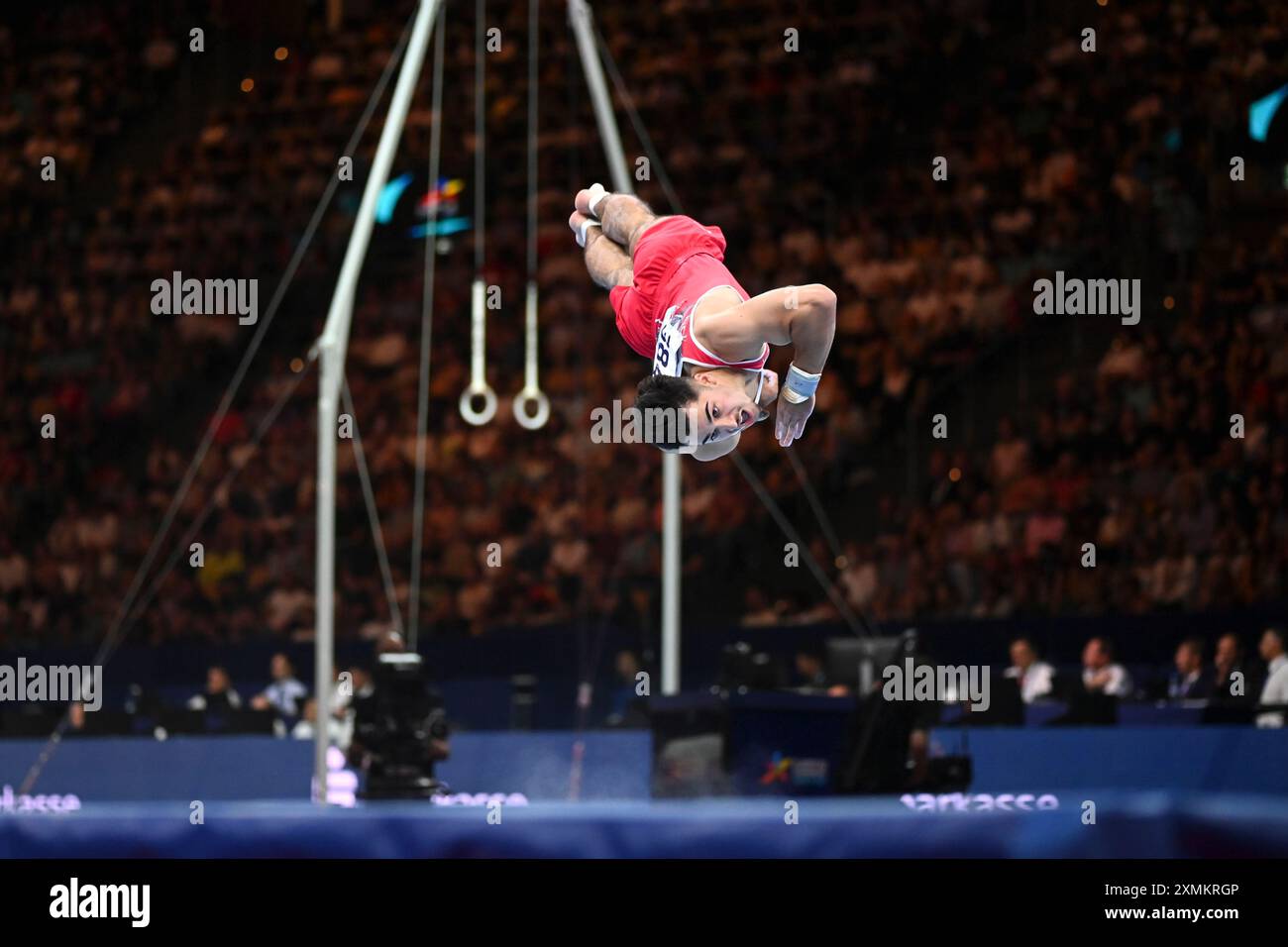 Andrin Frey (Switzerland), floor. European Championships Munich 2022 ...