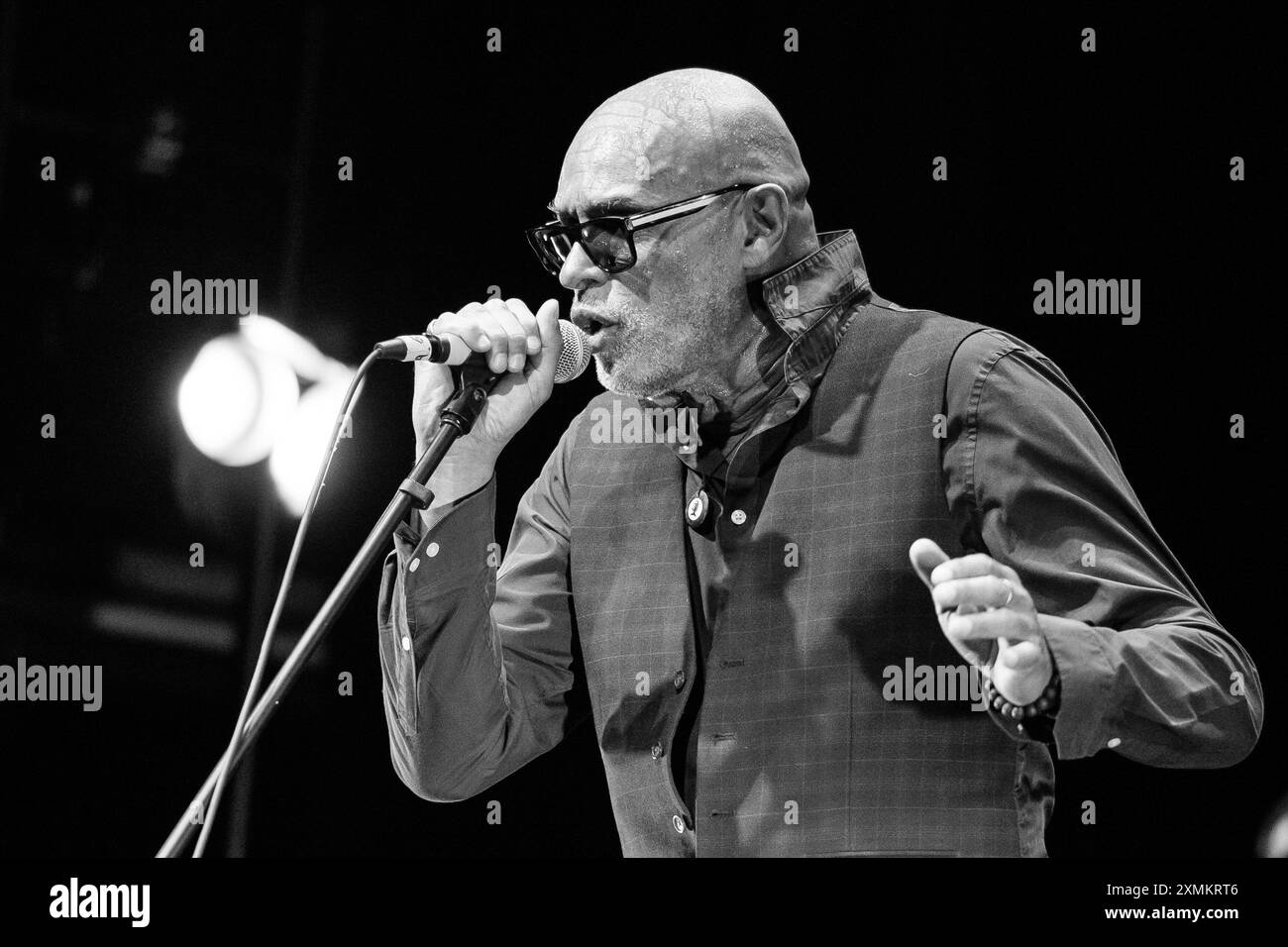 Garry Christian of the musical group The Christians performs on stage ...