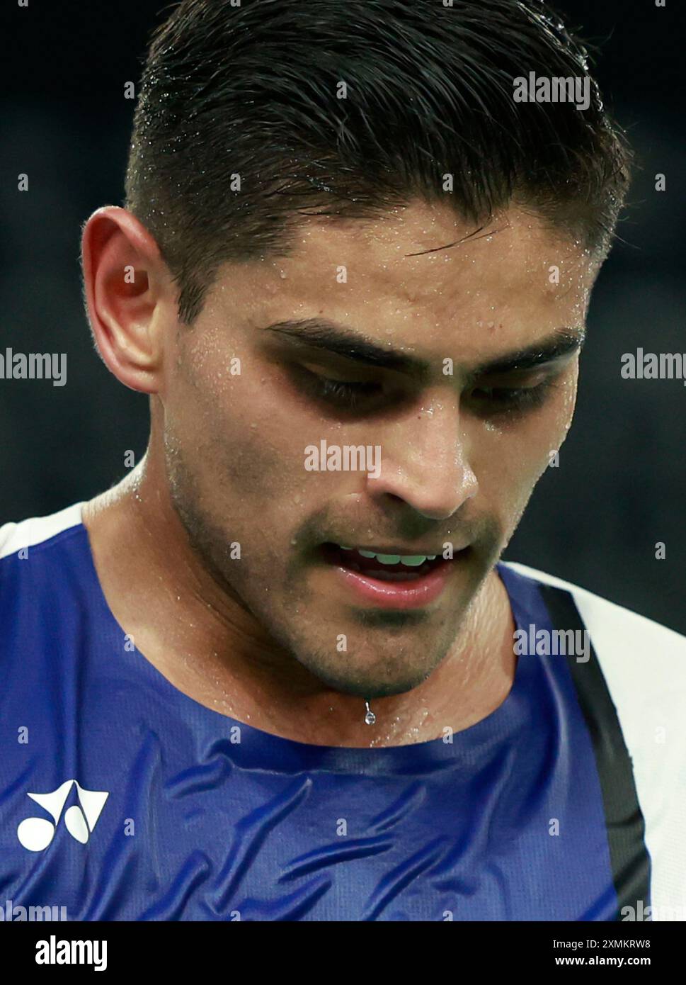 Paris, France. 28th July, 2024. Luis Ramon Garrido of Mexico reacts ...