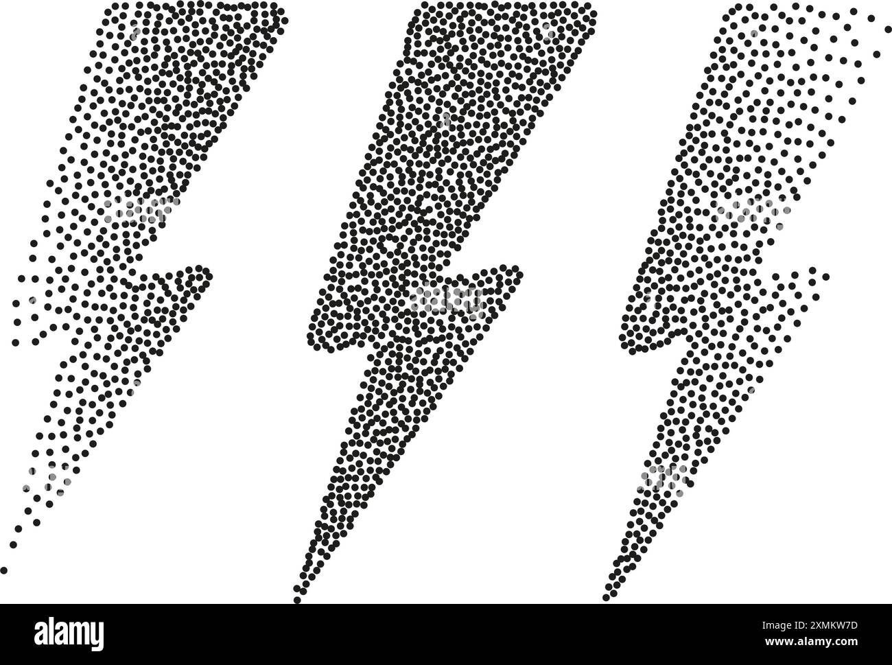 Dotwork abstract shapes, star in black grain texture Stock Vector Image ...