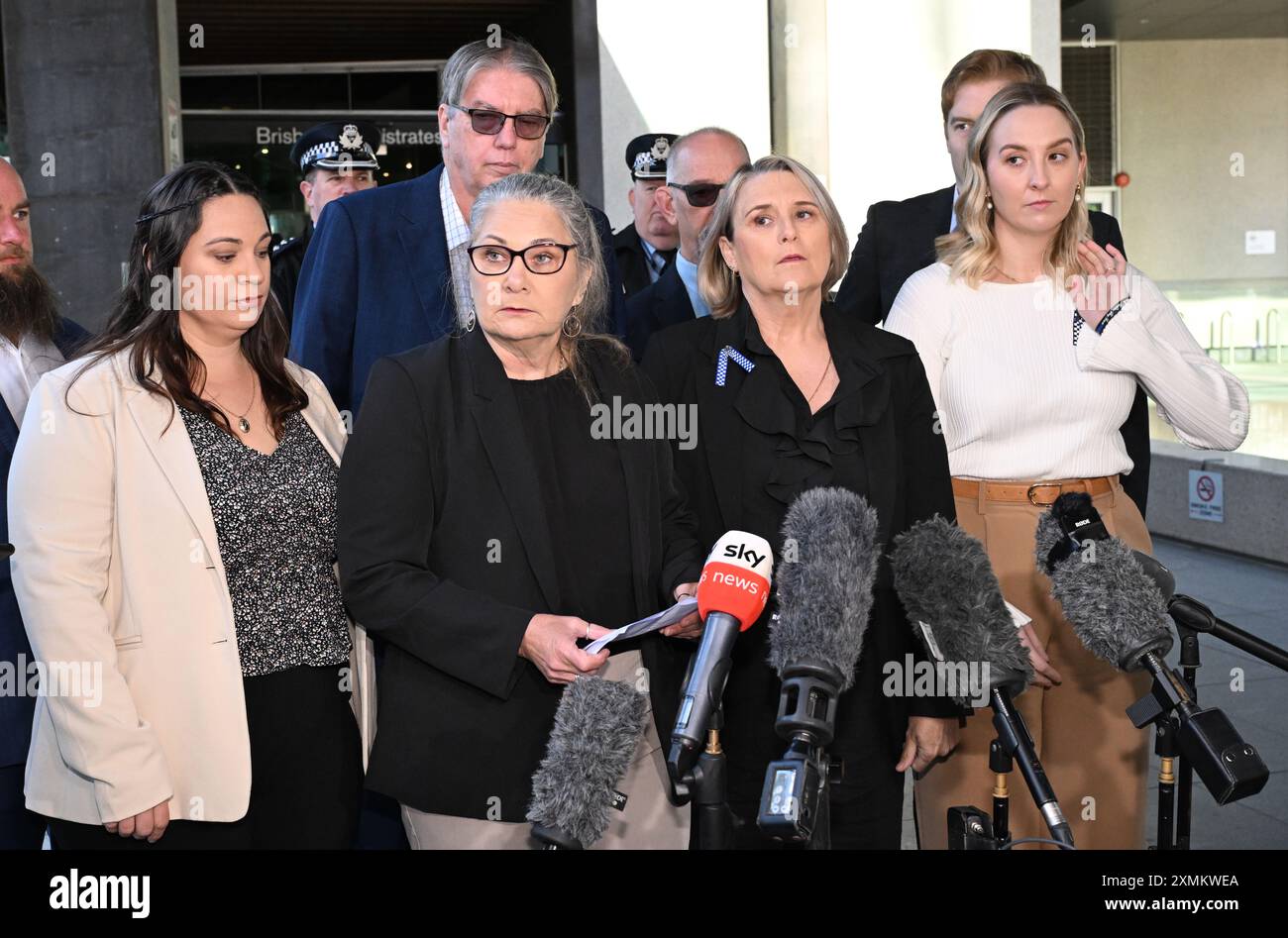 Brisbane, Australia. 29th July, 2024. Constable Rachel McCrow's family ...