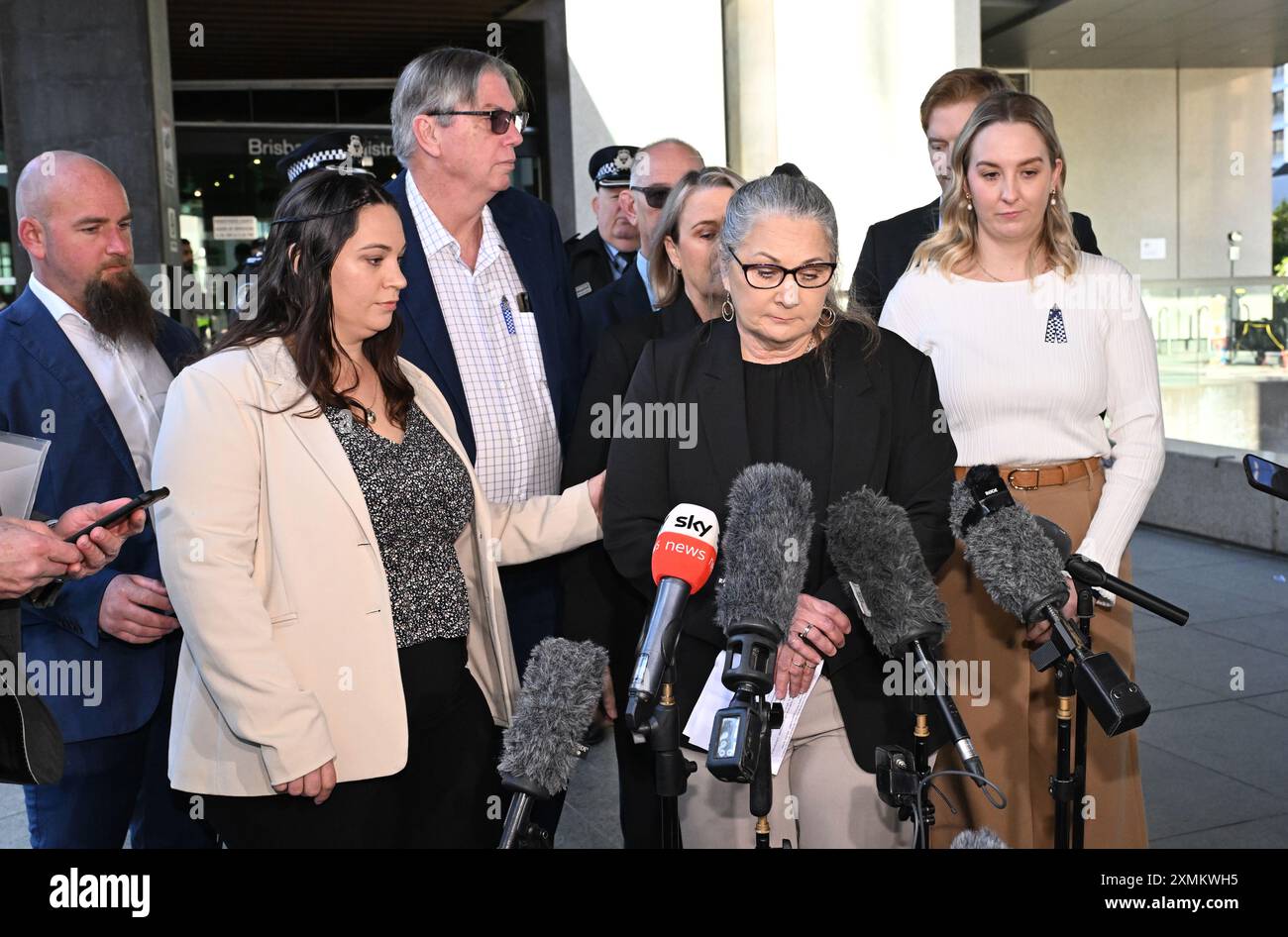 Brisbane, Australia. 29th July, 2024. Constable Rachel McCrow's family ...