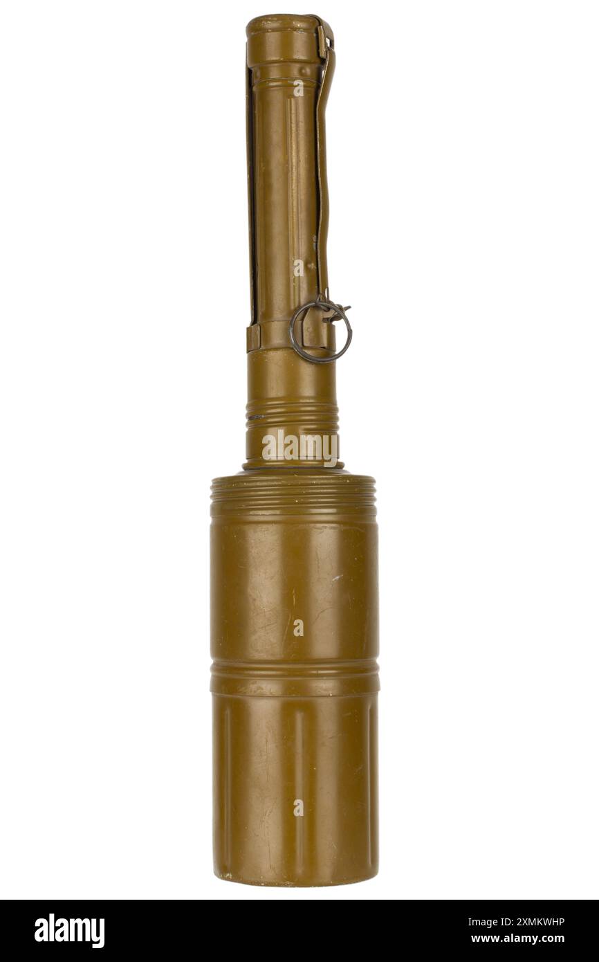 Anti tank handheld shaped charge grenade. Isolated on white background ...