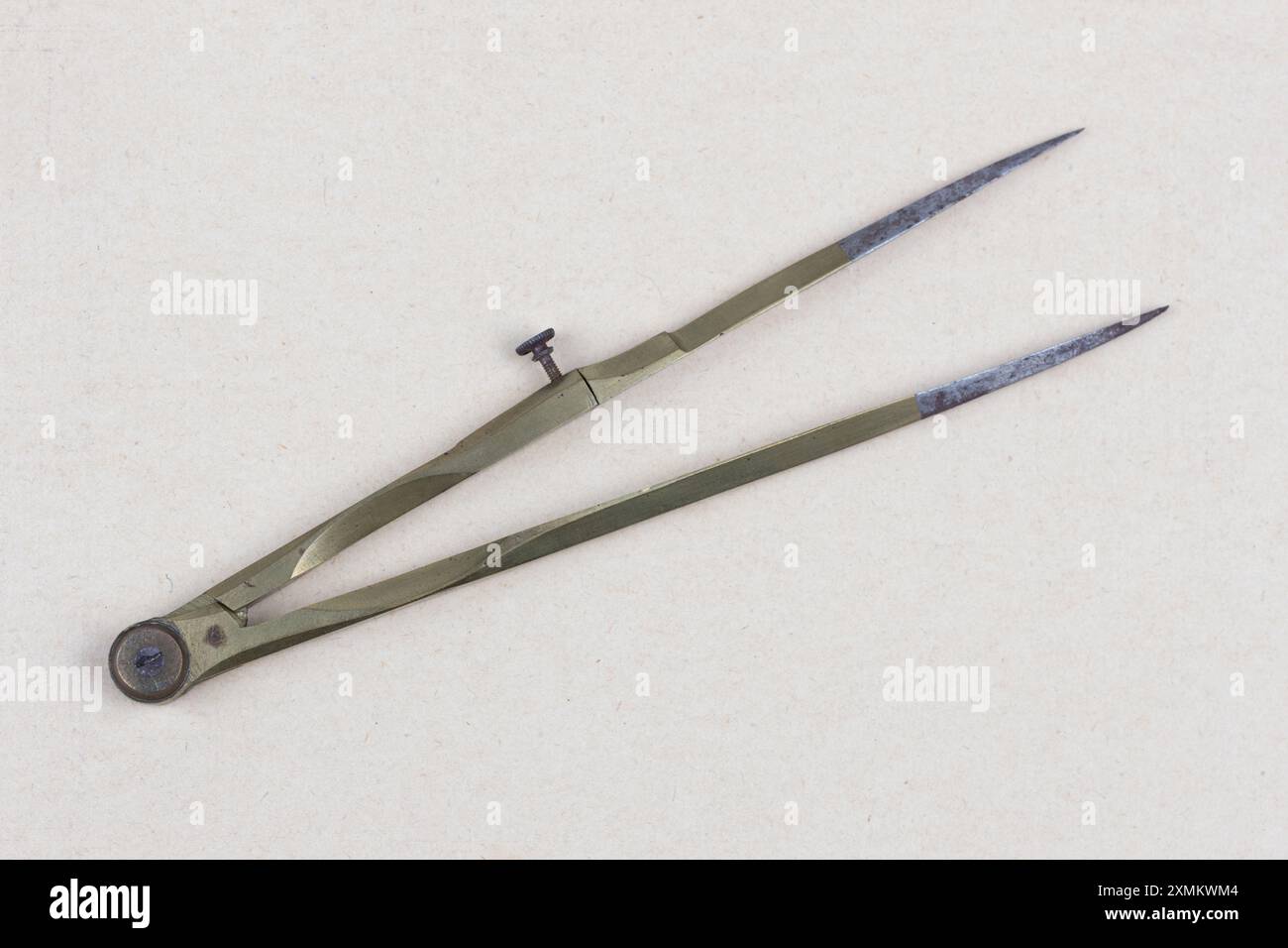 vintage bronze dividers calipers nautical navigation chart tool on ...