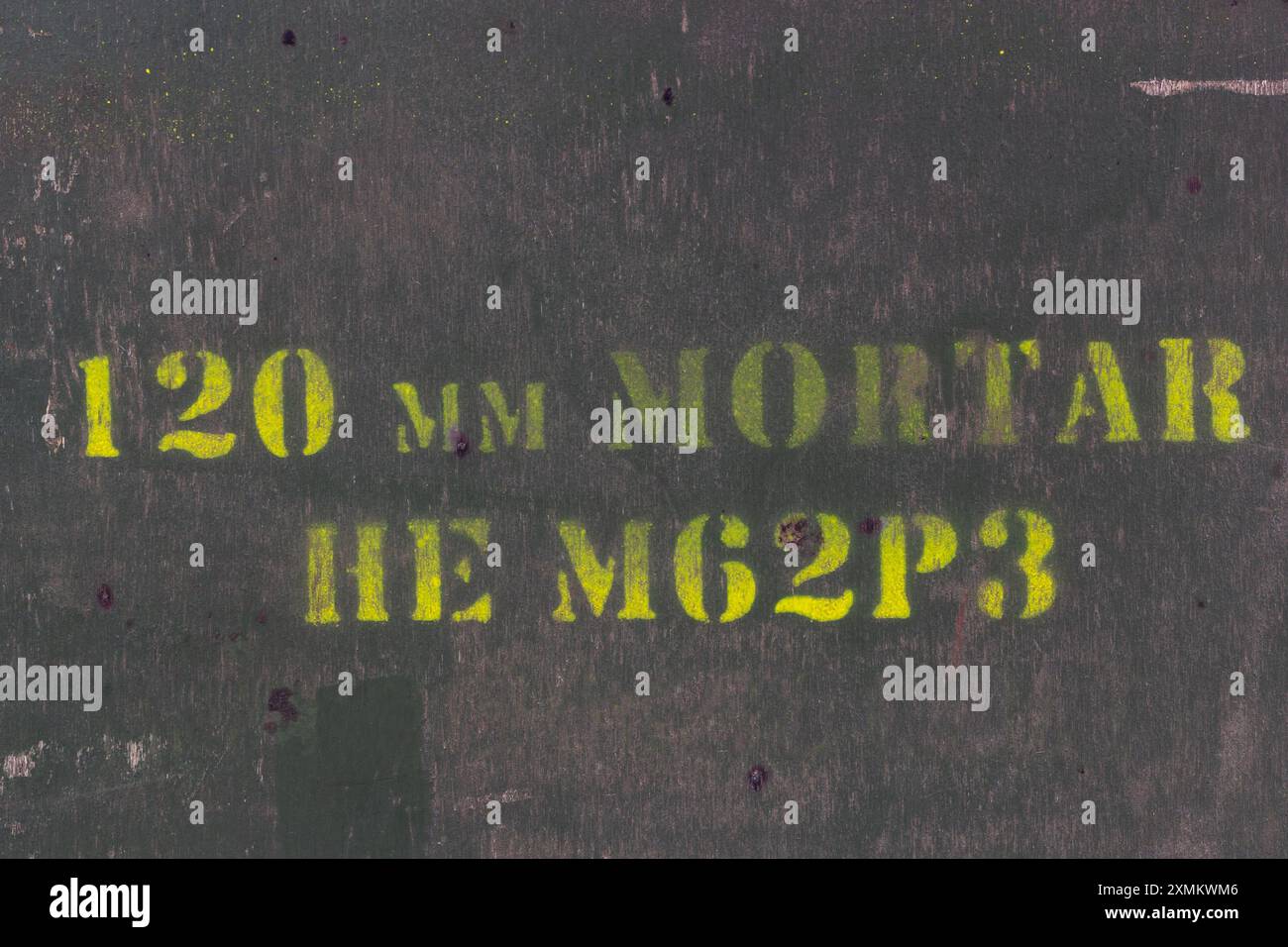 Ammunition crate green color for 120mm mortar shell background Stock ...