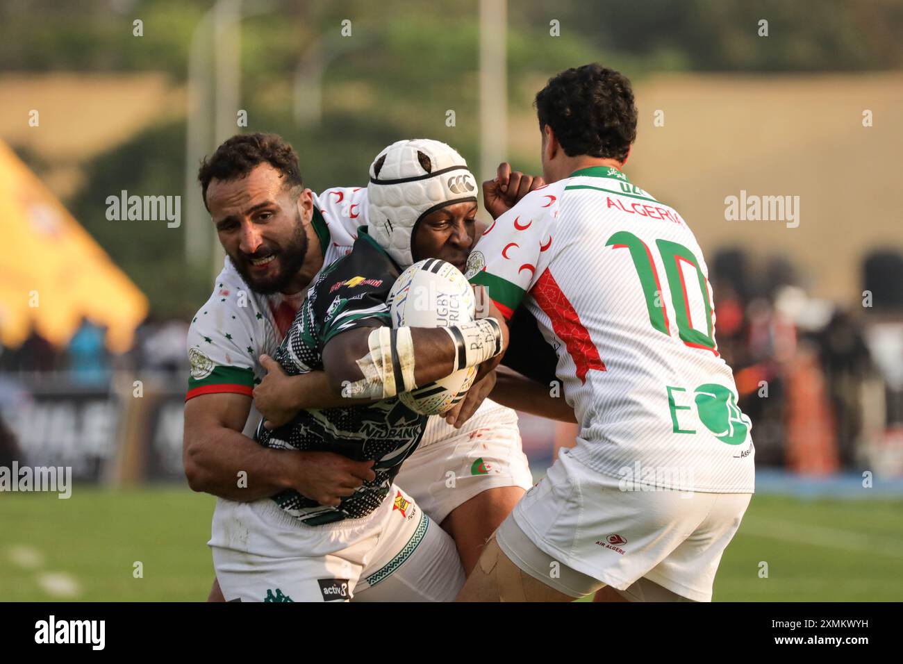 Kampala. 28th July, 2024. Enzo Kralfa (R) and Nadri Megdoud (L) of ...