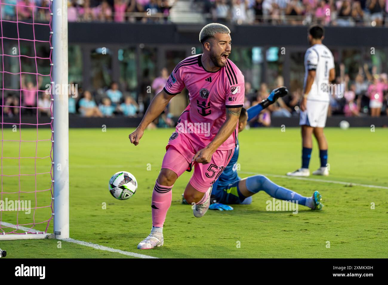 Fort Lauderdale, USA, 27th July, 2024,Marcelo Weigandt reacts at the ...