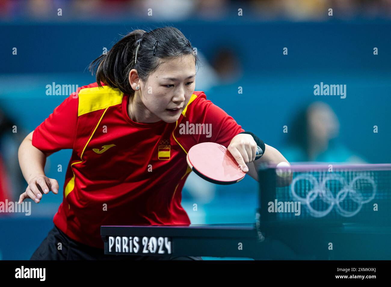 Paris, France. 28th uly 2024. Olympic Games, Women's table tennis match ...