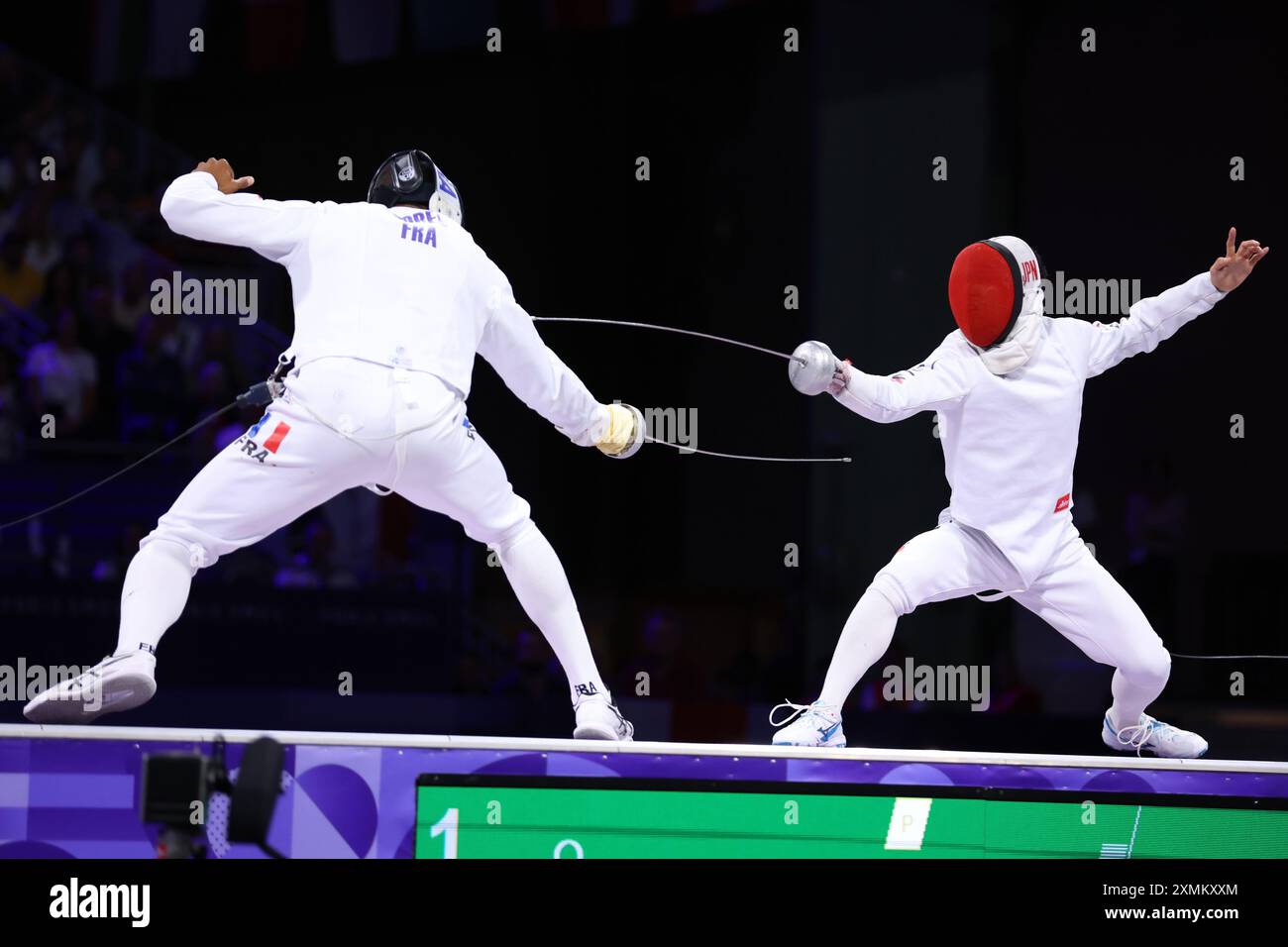 Paris, France. 28th July, 2024. (L to R) Yannick Borel(FRA), Koki Kano ...