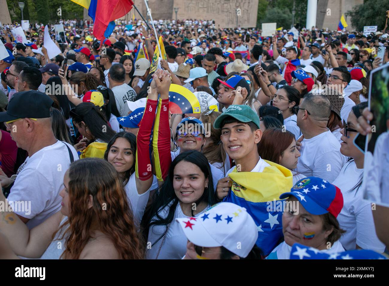 Madrid, Spain. 28th July, 2024. Thousands of Venezuelans living in ...