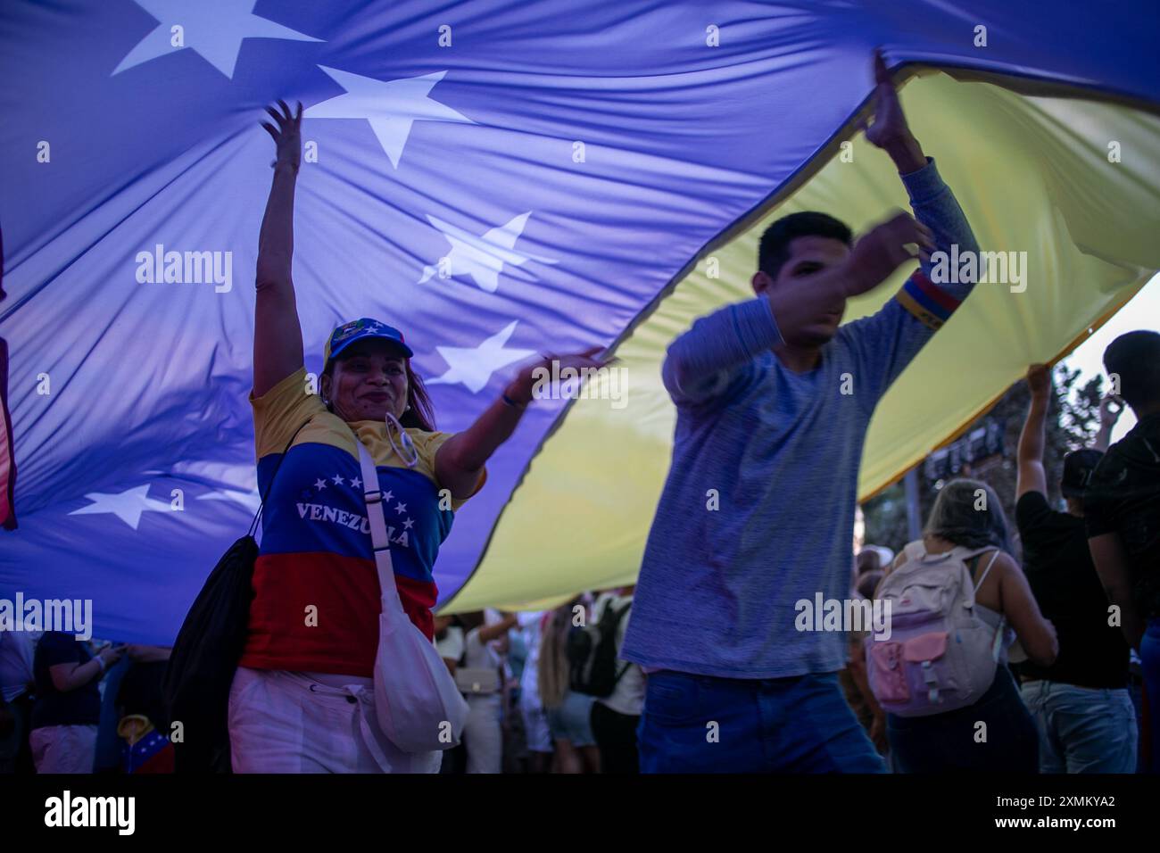 Madrid, Spain. 28th July, 2024. Thousands of Venezuelans living in ...