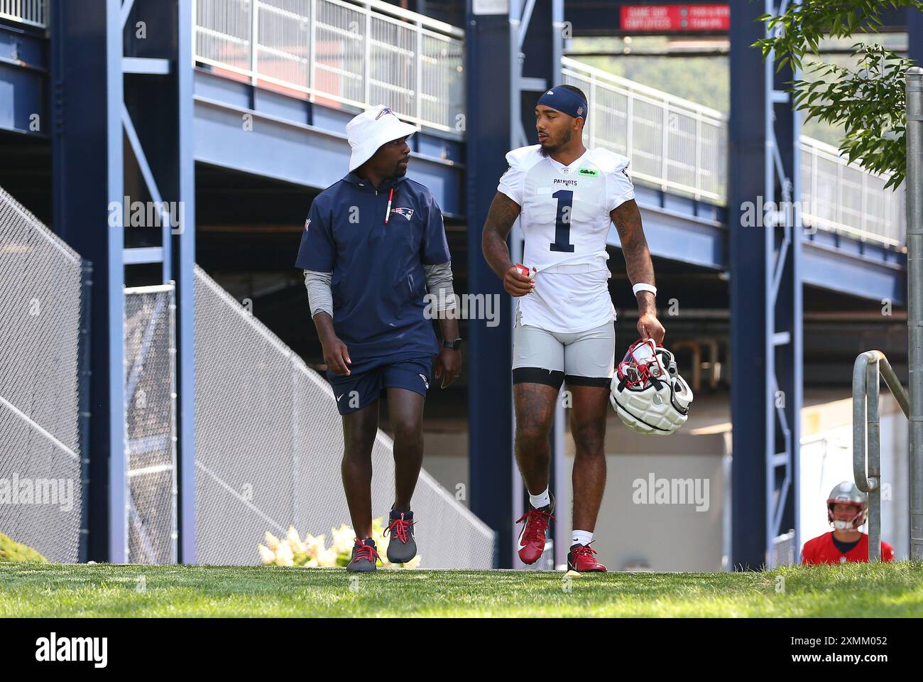 Gillette Stadium. 28th July, 2024. MA, USA; New England Patriots wide ...