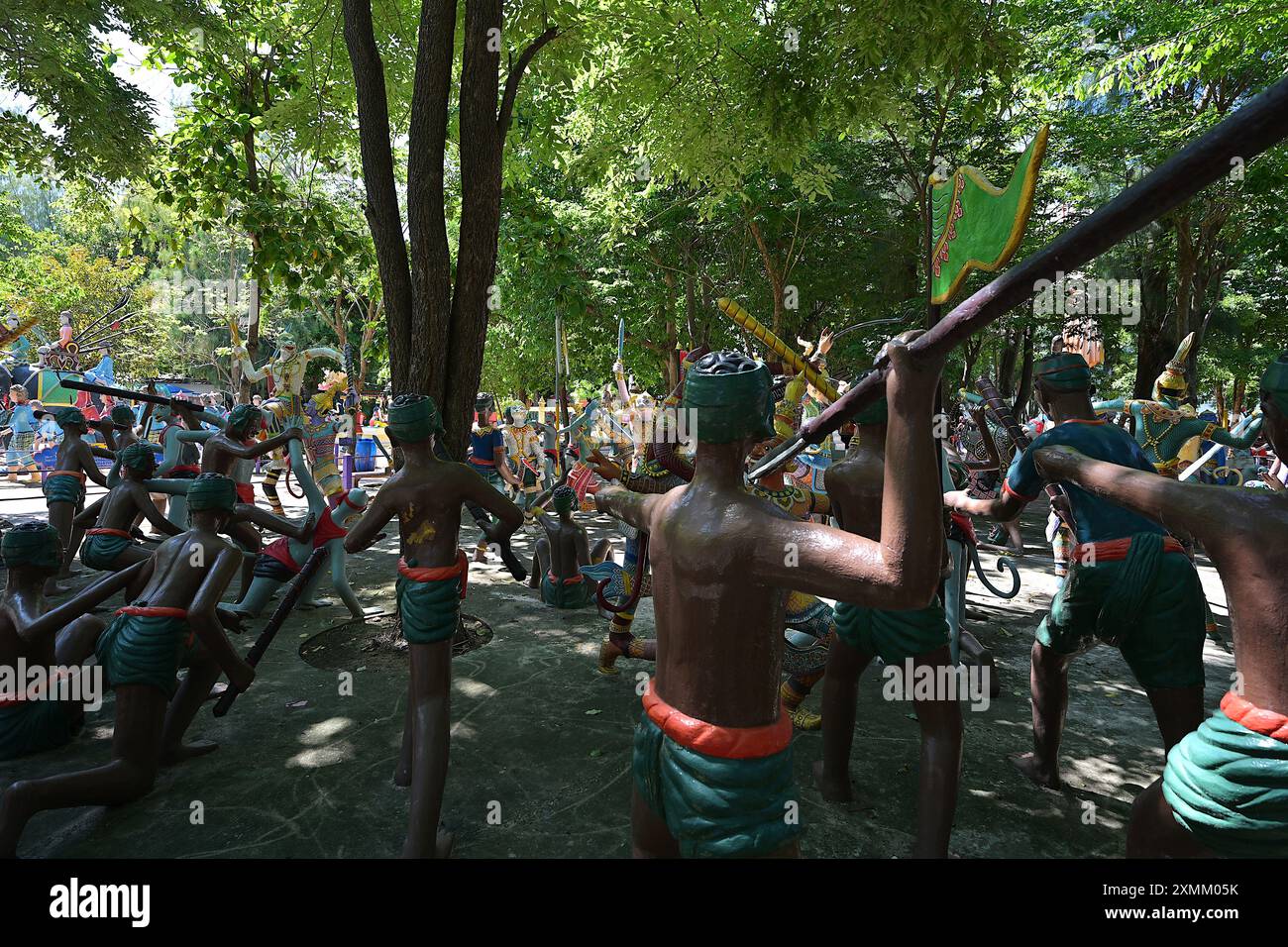 Thai representation of Ramakien or the Indian epic Ramayana, in the ...