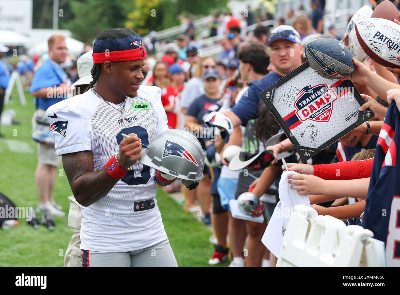 Gillette Stadium. 28th July, 2024. MA, USA; New England Patriots wide ...
