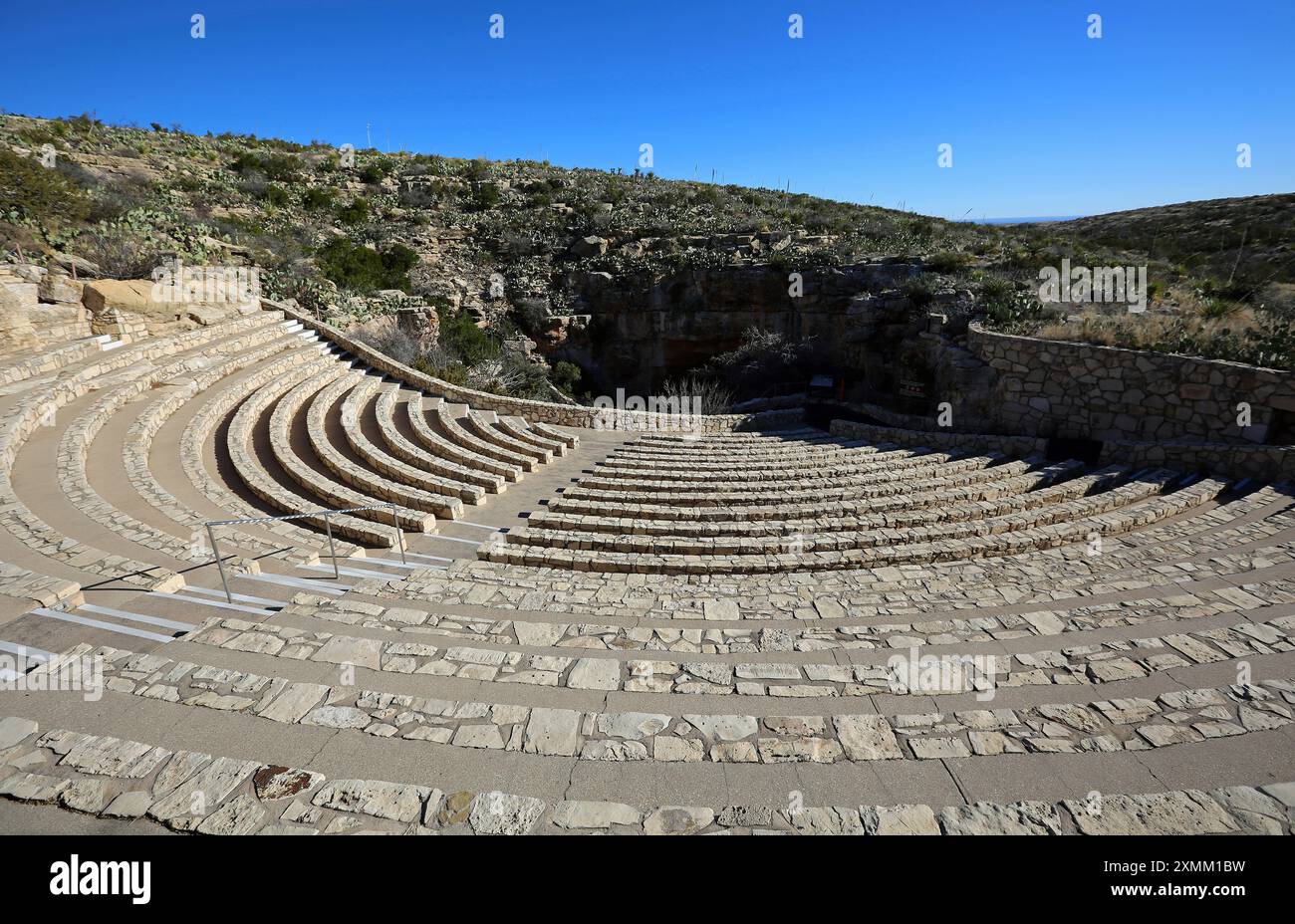 Panorama with Bat Flight Amphitheater - Carlsbad Caverns National Park ...