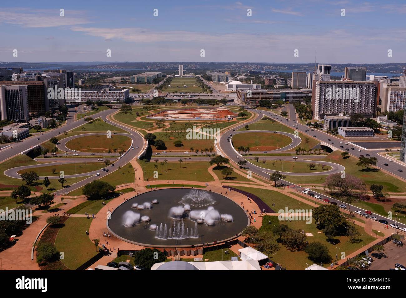 Panorama view of Brasilia, capital of Brazil made by the architect ...