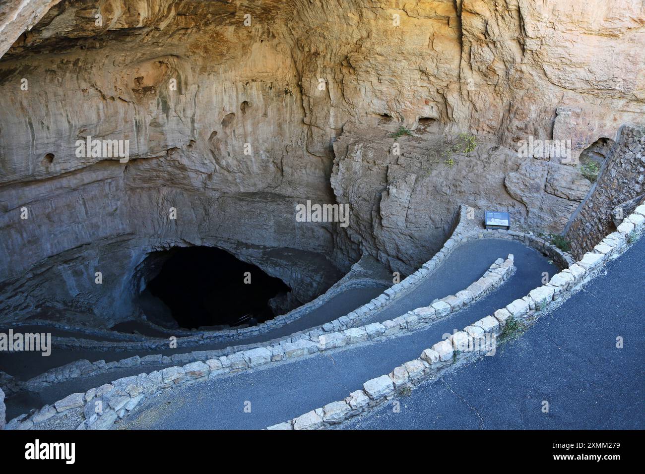 Walking to the cave - Carlsbad Caverns National Park, New Mexico Stock ...