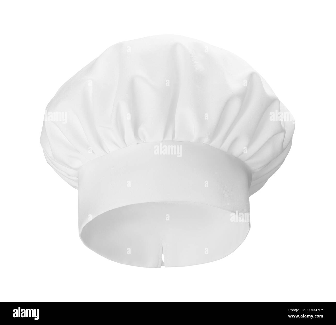 One new chef's toque isolated on white Stock Photo - Alamy