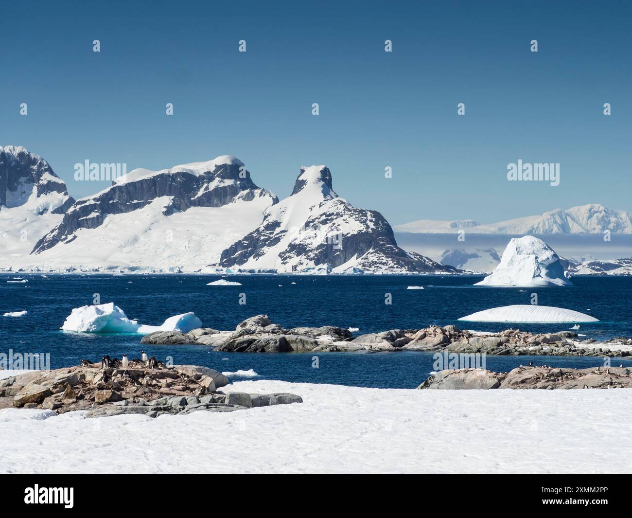 Mt Demaria and Cape Tuxen of the Graham Coast across the Penola Strait ...