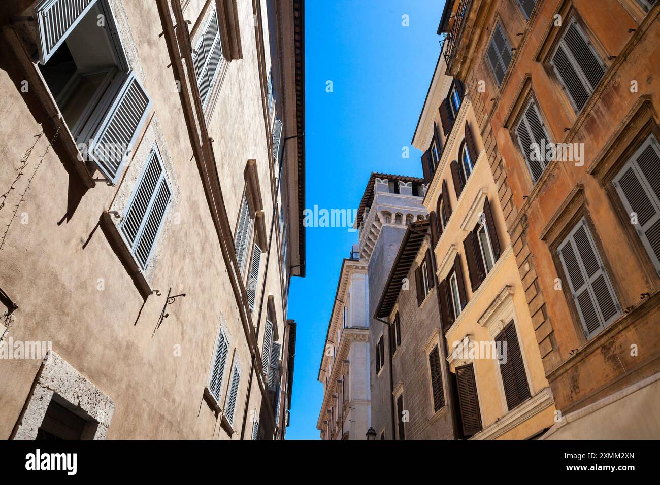The facades of old Rome capture the essence of the city's historic and ...