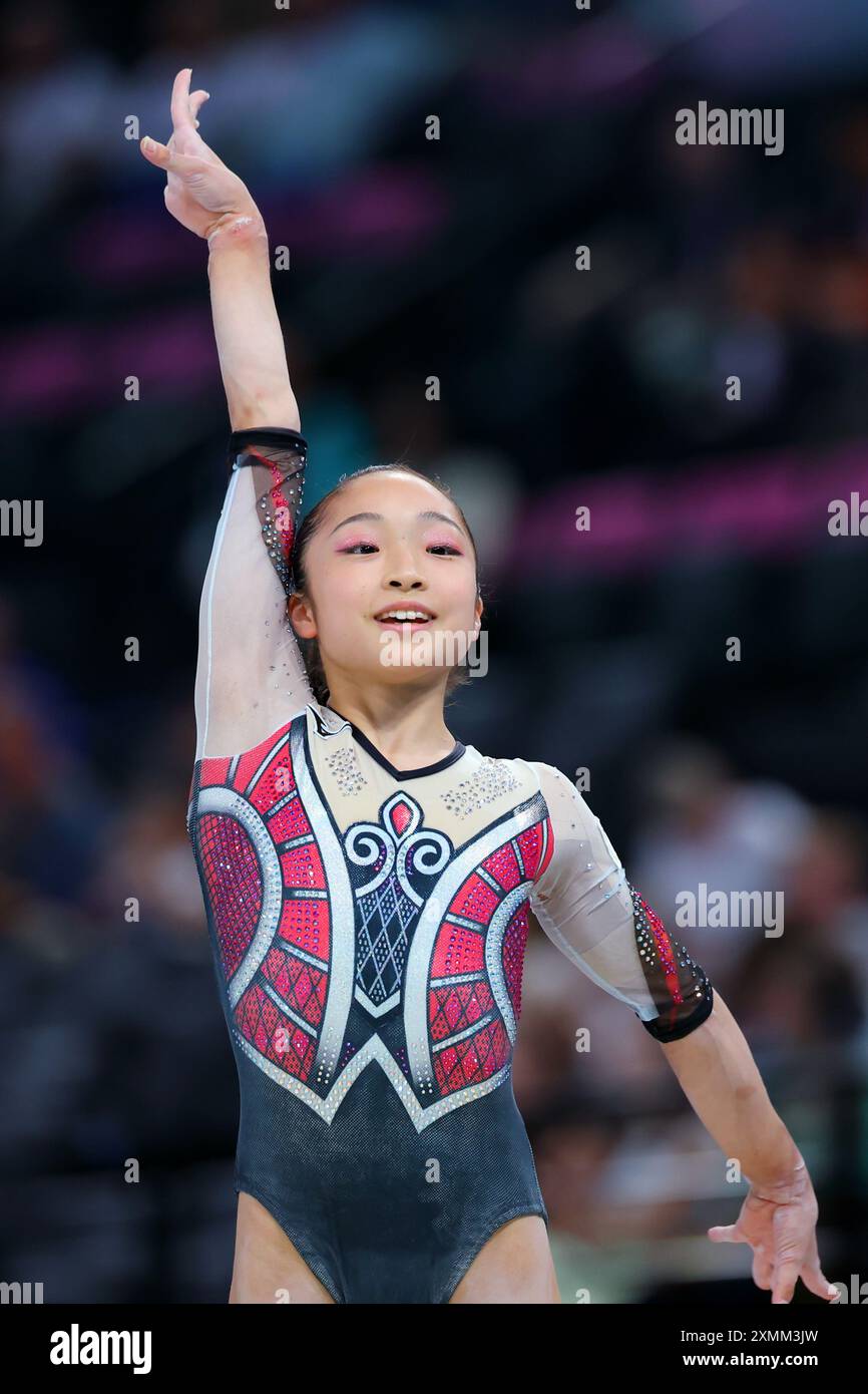 Paris, France. 28th July, 2024. Mana Okamura (JPN) Gymnastics ...