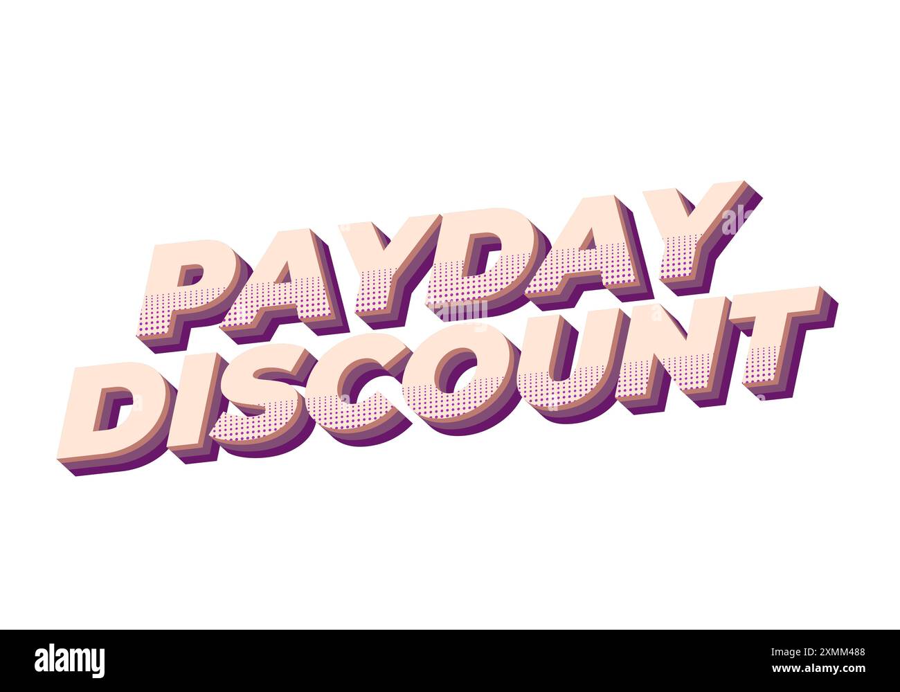 Payday discount. Text effect design in 3D style good for social media ...